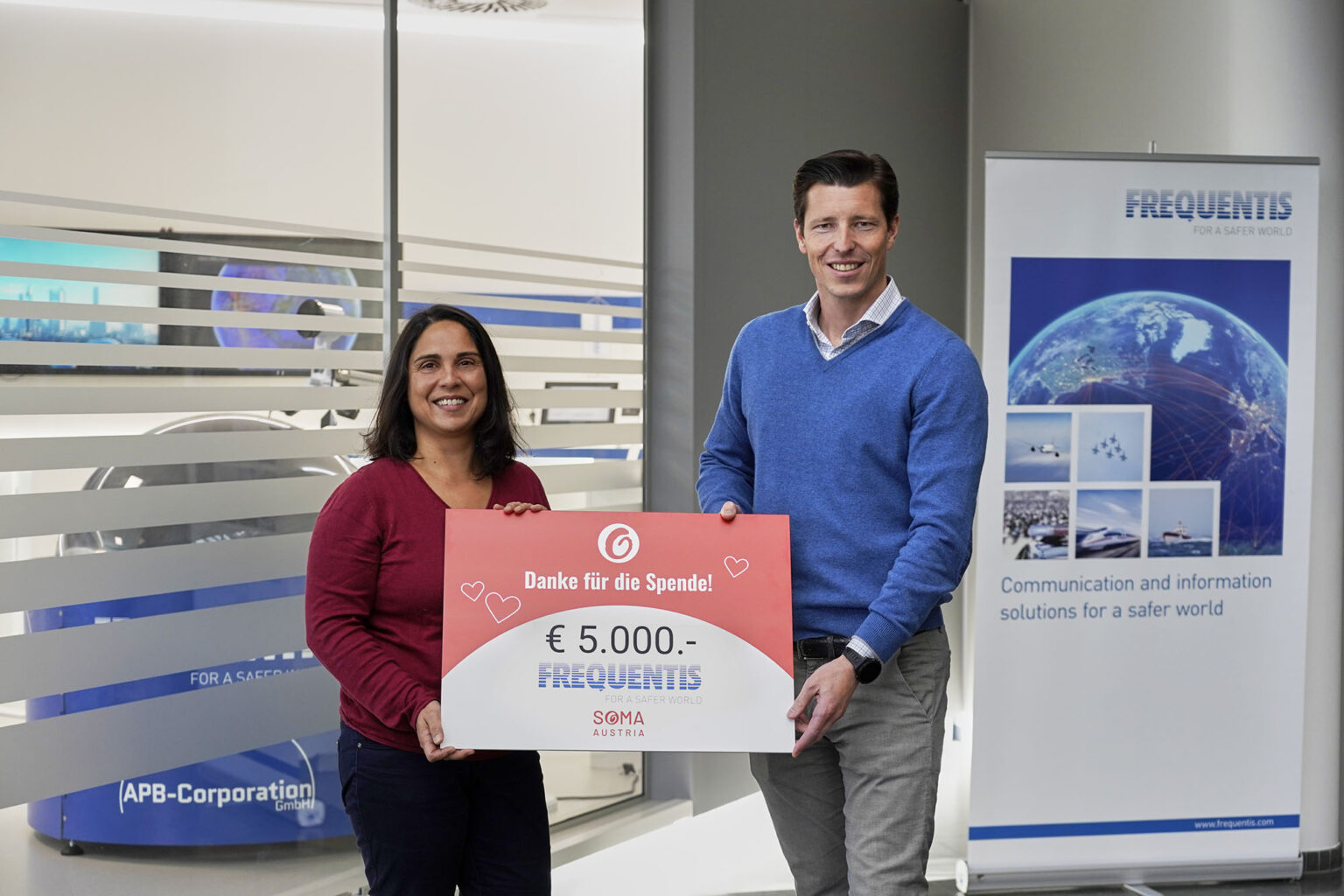 Wir danken der Firma Frequentis für die großzügige Unterstützung ...